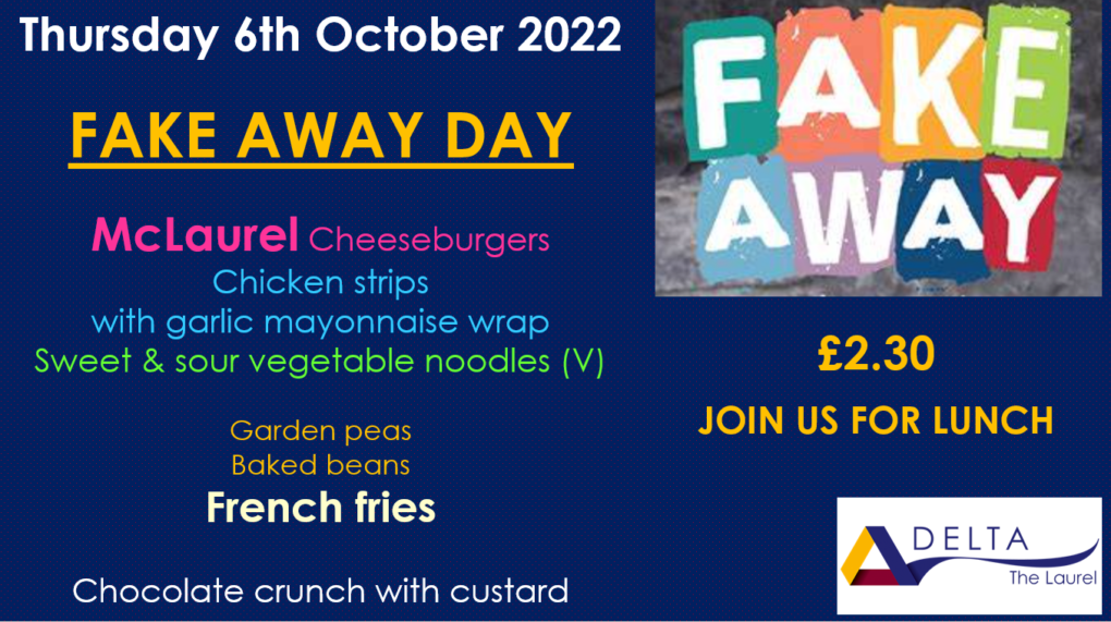 Fake Away Day - Thursday 6th October - The Laurel Academy
